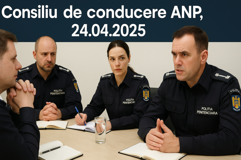 Ședință ANP: Mutări de personal, sporuri, sănătate și identitate ...