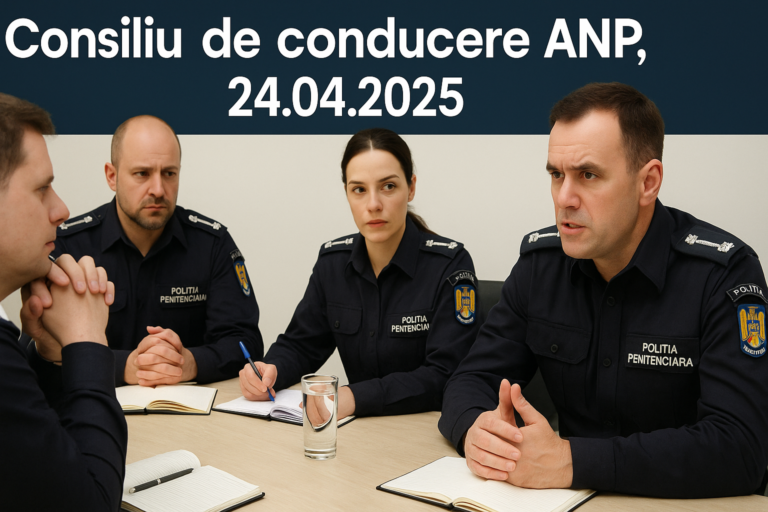 Ședință ANP: Mutări de personal, sporuri, sănătate și identitate ...